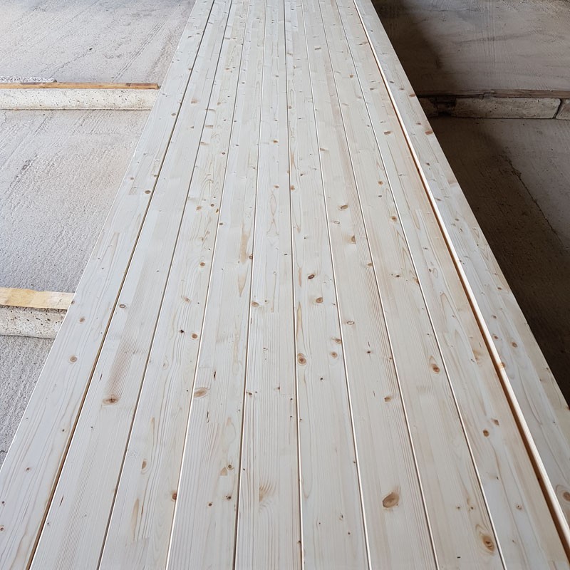 Travi lamellari in abete GL24H cm 12x12 qualità a vista