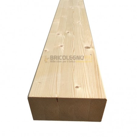 Travi lamellari in abete GL24H cm 6x12 qualità a vista