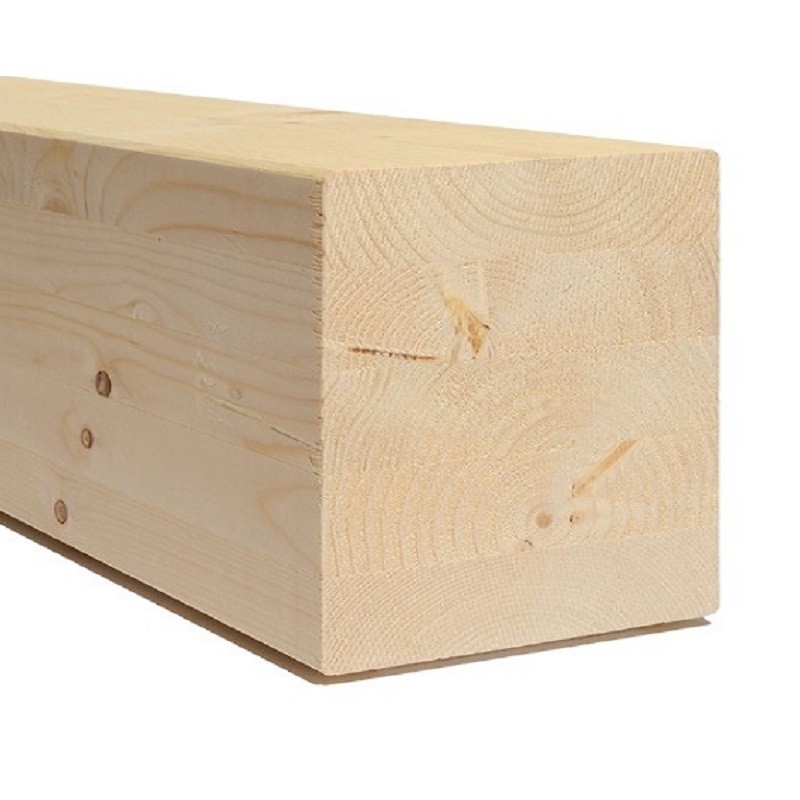 Travi lamellari in abete GL24H cm 20x20 qualità a vista