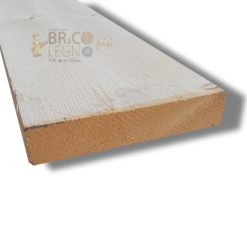 Tavola in legno di abete grezzo per ponteggio mm 50